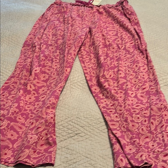 Knox Rose | Pants & Jumpsuits | Knox Rose Pink Floral Wide Leg Pants ...